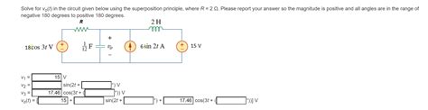 Solved Solve For Volt In The Circuit Given Below Using The Chegg Com