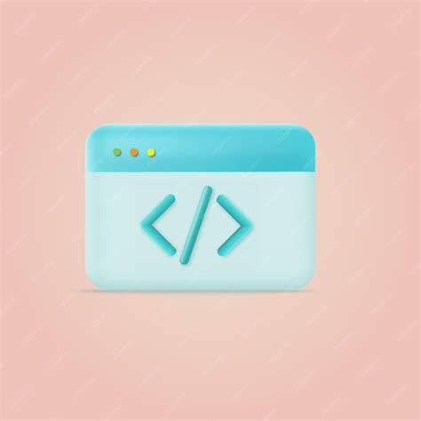 premium vector 3d website coding web page concept vector