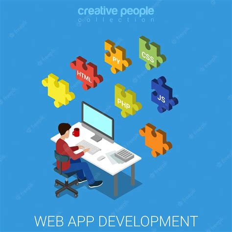 Premium Vector Web Application Software Frontend Backend Database