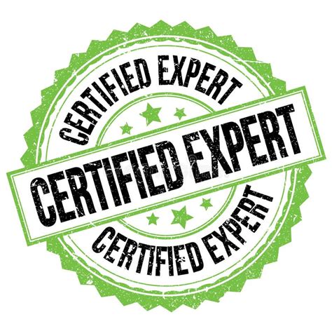Certified Expert Stock Illustrations 632 Certified Expert Stock