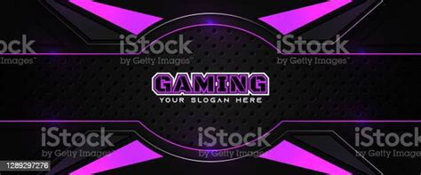 금속 기술 개념미래 보라색과 블랙 추상적인 게이밍 배너 디자인 템플릿 벡터 그래픽 3차원 형태에 대한 스톡 벡터 아트 및 기타 이미지 3차원 형태 가리기 개념