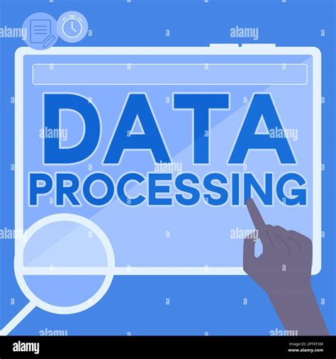 Hand Writing Sign Data Processing Business Overview Collection And