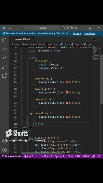 Microsoft Logo Programming Coding Javascript Python Css اكسبلور Youtube