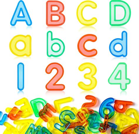 Odoorgames 66 Pcs Translucent Letters And Numbers About 2