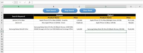Price Fetching Tool From Amazon And Flipkart Pk An Excel Expert