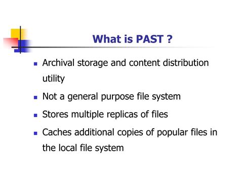 ppt storage management and caching in past a large scale persistent