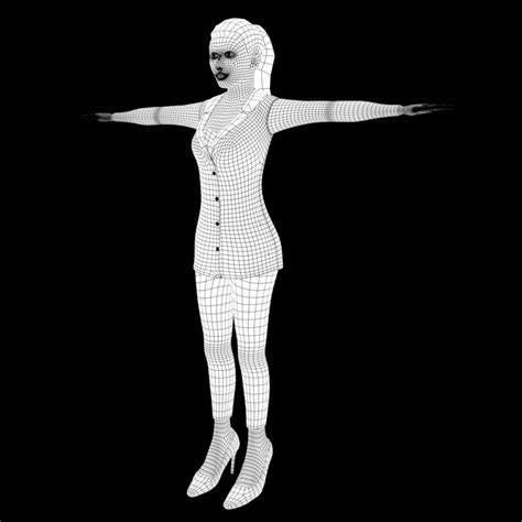 Female Lab Assisstant 3d Model Turbosquid 1575641