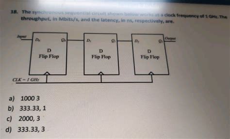 The Synchronous Sequenual Circuil Shown StudyX