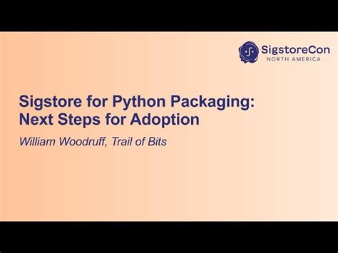 Free Video Sigstore For Python Packaging Next Steps For Adoption From Cncf [cloud Native