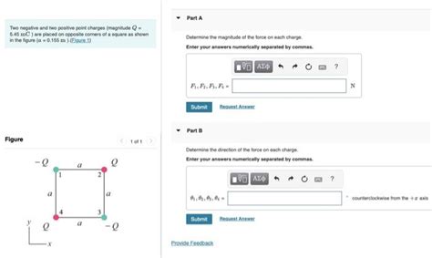 Solved Two Negative And Two Positive Point Charges Chegg Com