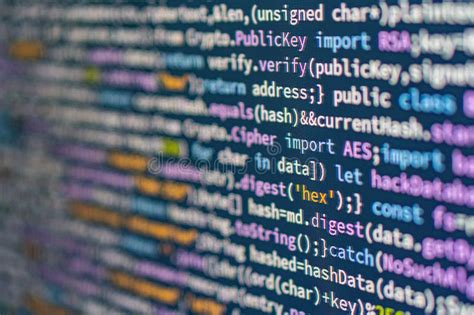 Close Up Of Coded Python Script On A Colorful Screen Blue Purple