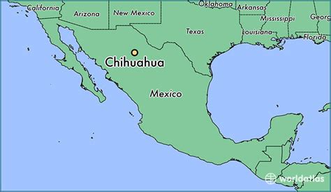 Chihuahua Mexico Map Color 2018