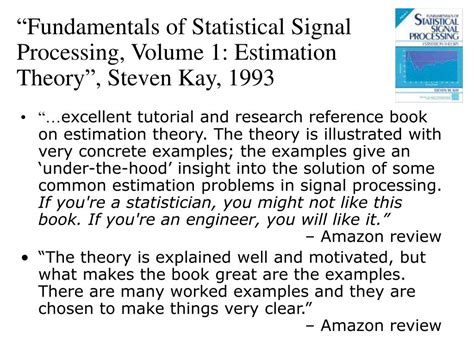 Ppt Ece 7251 Signal Detection And Estimation Powerpoint Presentation