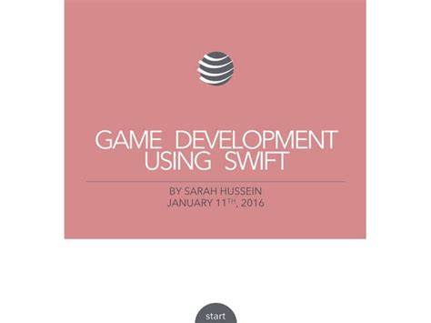 Game Development Using Swift Programming Language Ppt
