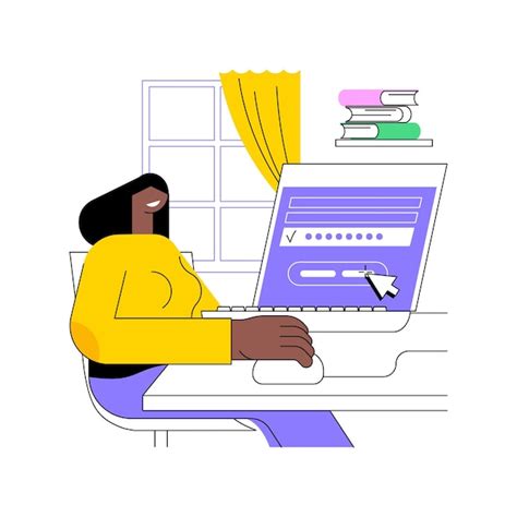 Premium Vector Class Access Code Isolated Cartoon Vector Illustrations