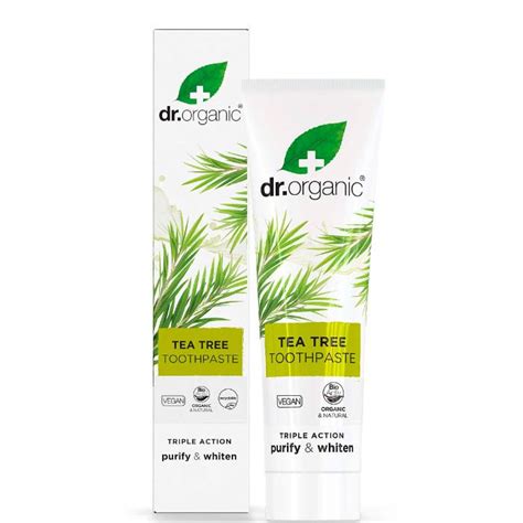 Dr Organic Tea Tree Toothpaste 100ml Plantx Uk