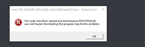 Intel® Software Advantage Program Msvcp140 Dll Error Intel Community