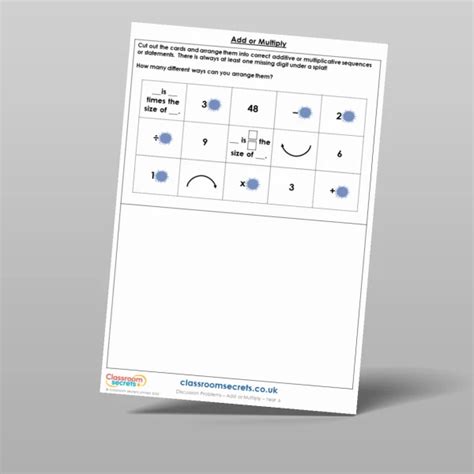 Year 6 Add Or Multiply Discussion Problem Resource Classroom Secrets