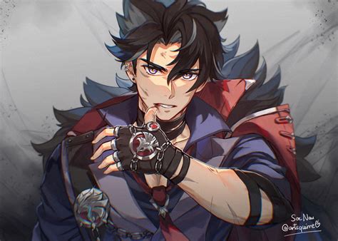 Wriothesley Genshin Impact Drawn By Socnau Danbooru