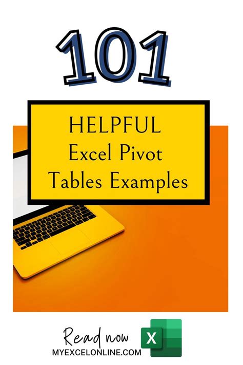 101 Excel Pivot Tables Examples Myexcelonline Pivot Table Excel Tutorials Excel Shortcuts