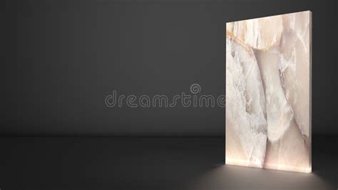 3d Rendering Of A Single Standing Floor And Wall Tile Stock