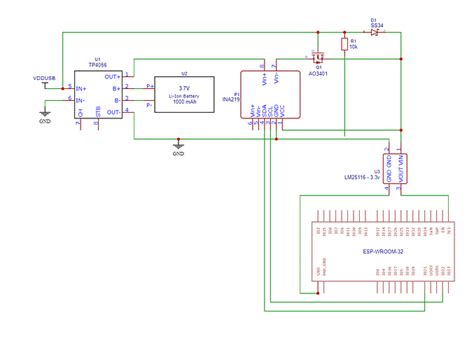 Battery Charger With Load Sharing Current Sensor In Esp32 Hardware