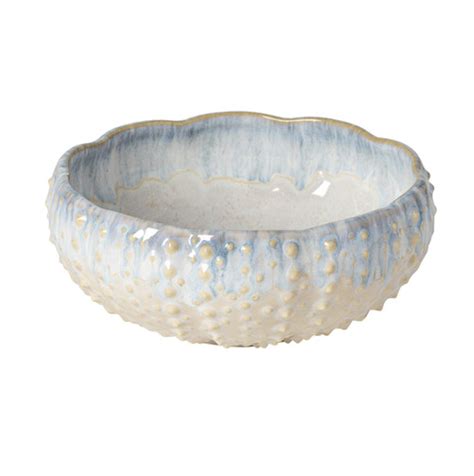 Brisa Ria Blue Sea Urchin Shaped Serving Bowl Perfect For Your