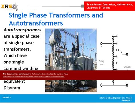 Power Transformers Special Transformers PPT Slide Deck
