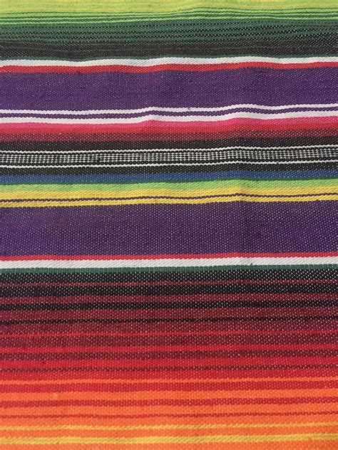 Colorful Blanket With Horizontal Bars Of Varying Heights Free Textures