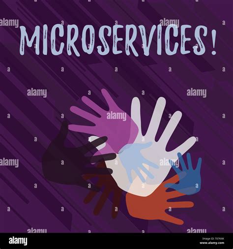 Handwriting Text Microservices Conceptual Photo Software Development Technique Decomposing An