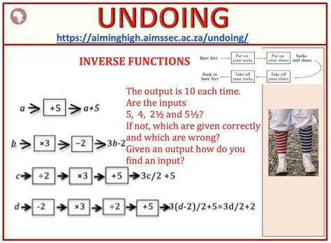 Aimssec Combining Functions Using Flow Charts Also Understanding Inverse Functions As Undoing
