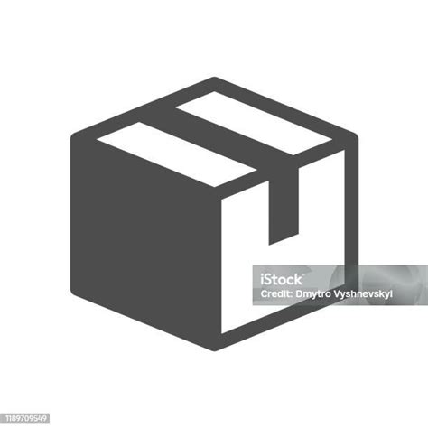 흰색 배경에 격리된 상자 벡터 아이콘입니다 웹 모바일 앱 및 Ui 디자인을 위한 테이프 아이콘으로 밀봉된 패키징 박스 0명에 대한 스톡 벡터 아트 및 기타 이미지 Istock