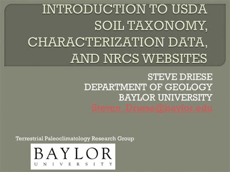 Introduction To Usda Soil Characterization And Nrcs