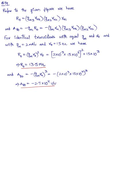 8 74 figure p8 74 shows an amplifier known as a “double cascode ” it