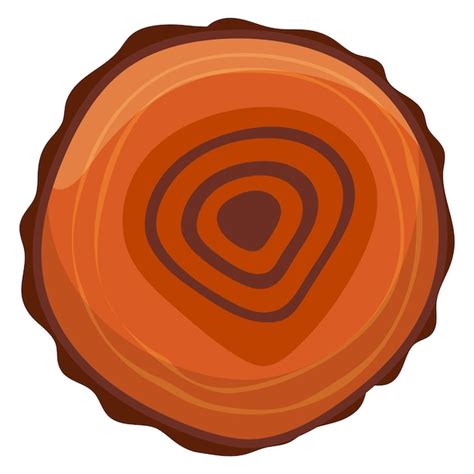 Premium Vector Cross Section Of Tree Trunk Showing Rings For Age Detailed Wooden Texture With