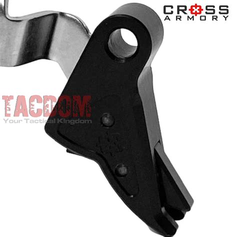 CROSS ARMORY USA Drop In Flat Face HYBRID Trigger For Glock GEN P PF Lb BLACK