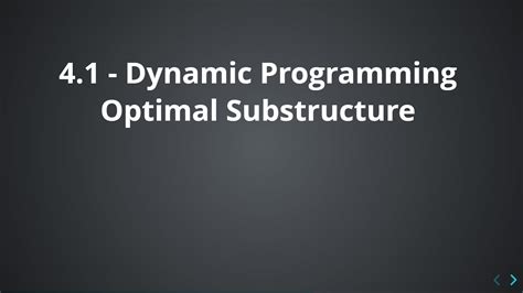 41 Optimal Substructure Youtube