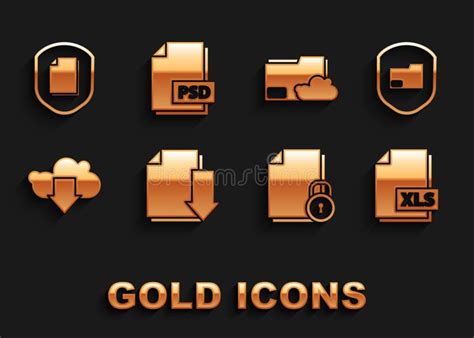 Set Document With Download Folder Protection Xls File Document And Lock Cloud Storage Text