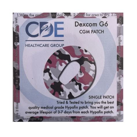 Cgm Patch Dexcom G6 Single Camo Pink Cde Online