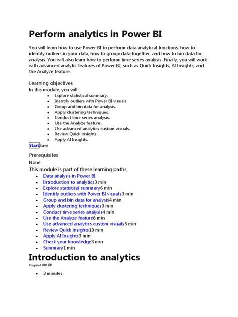 12 Perform Analytics In Power Bi Pdf Analytics Data Analysis
