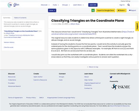 Classifying Triangles On The Coordinate Plane Goopenva