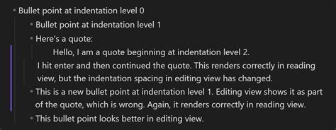 editing view broken indentation around quote block bug graveyard