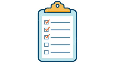 Check List Cartoon Clip Art Vector Checklist Clipart Tick Png And