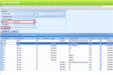 Troubleshooting Unable To Delete Debtor The Value Of Column Accno In Table Itemprice Does Not