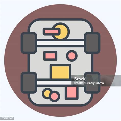 아이콘 구동계 자동차 정비 기호와 관련이 있습니다 색상 메이트 스타일 심플한 디자인 편집 가능 간단한 일러스트레이션 검사 보기에 대한 스톡 벡터 아트 및 기타 이미지