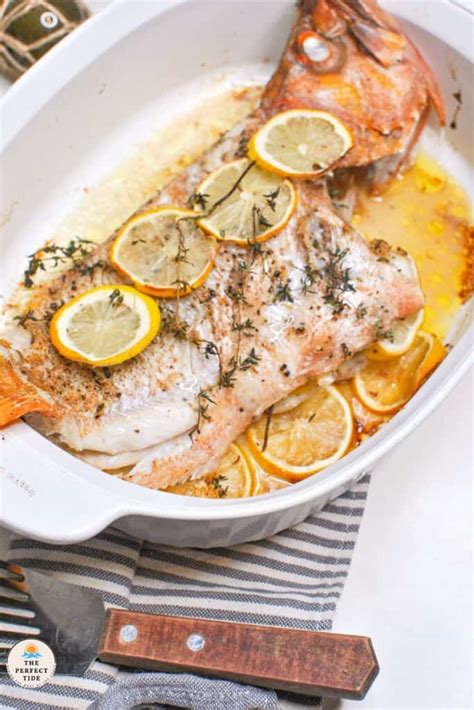 Baked Whole Rockfish Recipe The Perfect Tide