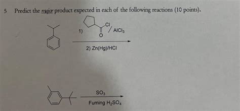 Solved Predict The Major Product Expected In Each Of The