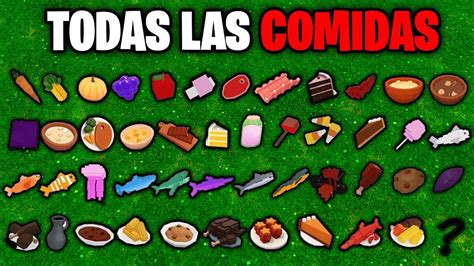 Todas Las Comidas Explicadas De 99 Noches En El Bosque Roblox Youtube