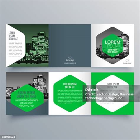 브로셔 디자인 브로셔 템플릿 창조적인 삼중 트렌드 브로셔 3단 브로슈어에 대한 스톡 벡터 아트 및 기타 이미지 3단 브로슈어 개념 개념과 주제 Istock