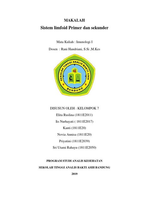 Organ Limfoid Primer Dan Sekunder Pdf